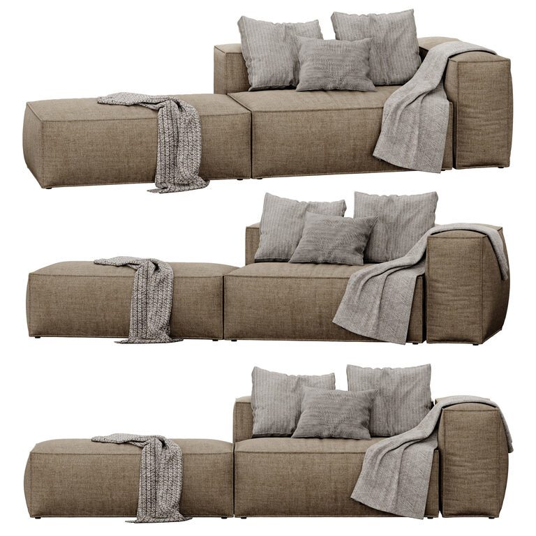 COSIMA modular 3units and 2units sofa by Bolia (145572) 3D model ...