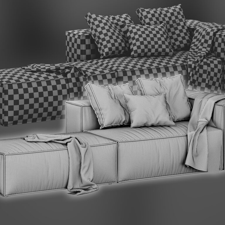 Sofa Cosima Modular 3units And 2units By Bolia (145574) 3D model ...