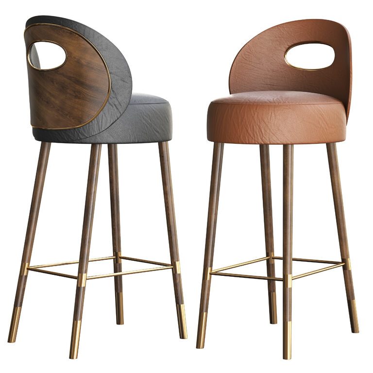 Bar chair (147786) 3D model - Download 3D model Bar chair (147786 ...