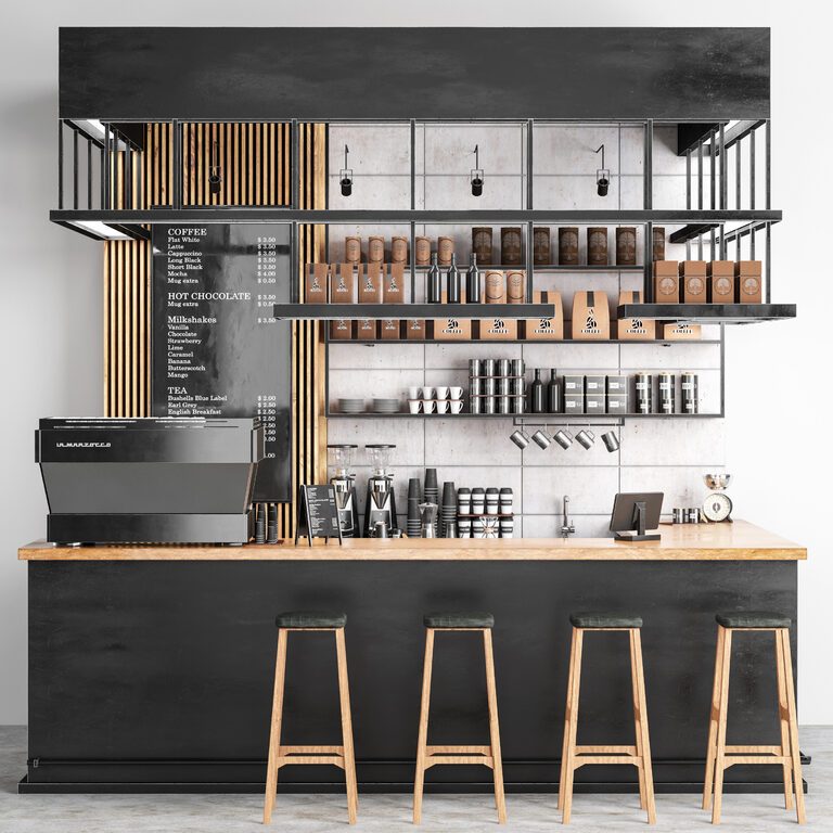 Coffee Shop 01 (148894) 3D model - Download 3D model Coffee Shop 01 ...