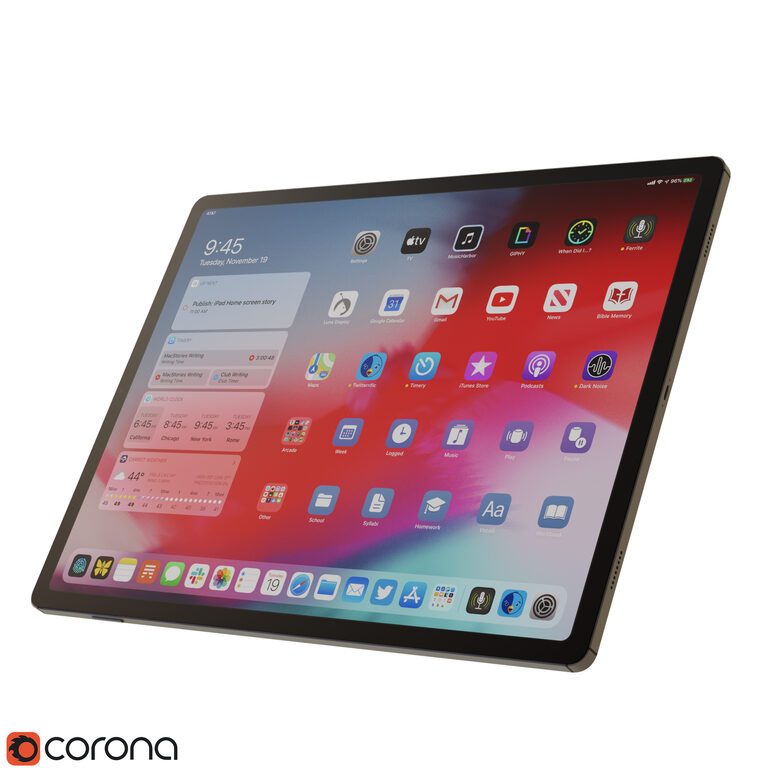 Tablet iPad Pro 2020 (148984) 3D model - Download 3D model Tablet iPad ...