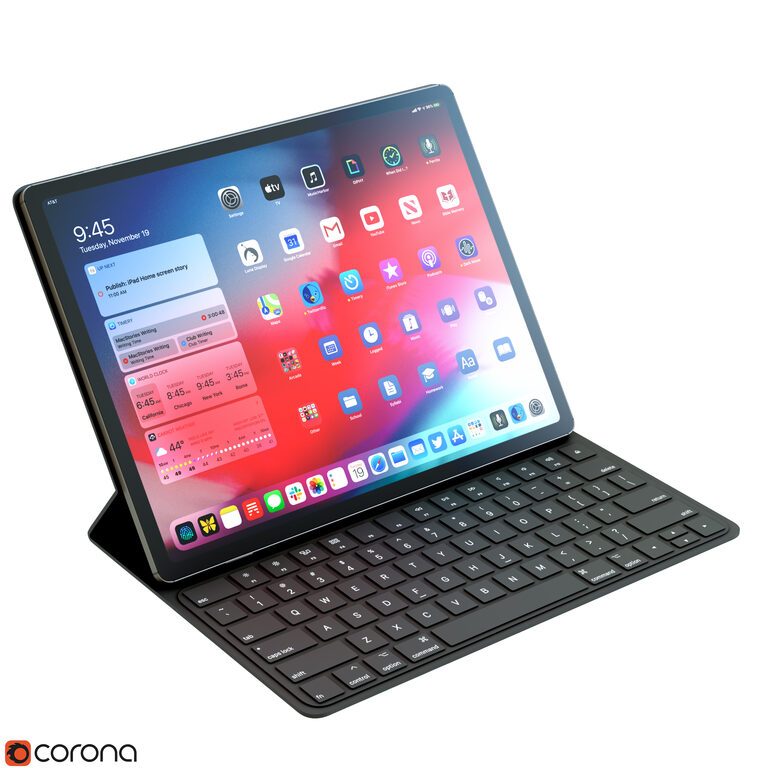 PRO iPad with key (149032) 3D model - Download 3D model PRO iPad with ...
