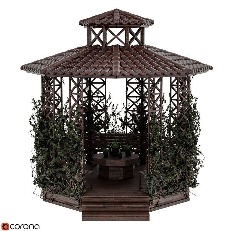 Octagonal Bower (149092) 3D model - Download 3D model Octagonal Bower ...