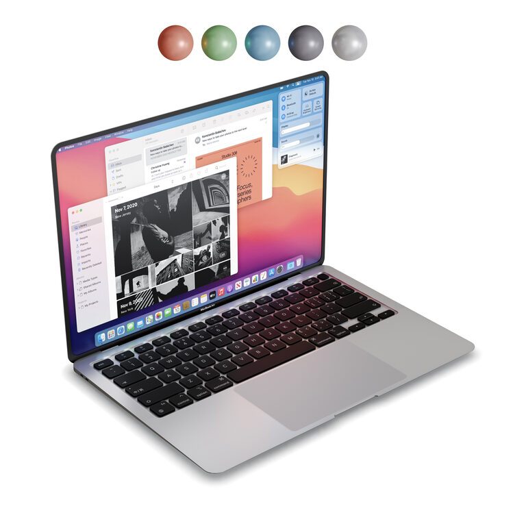 Macbook Air All Color laptop (149121) 3D model - Download 3D model ...