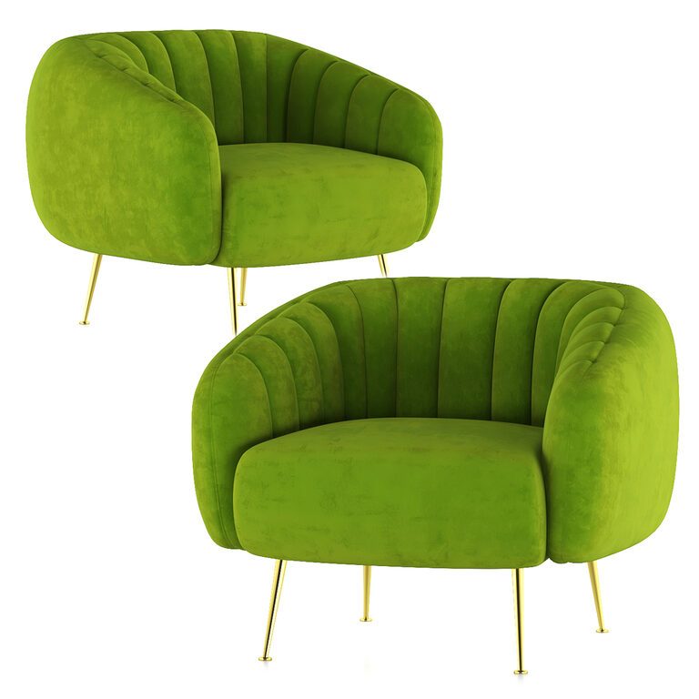 Armchair Pompidou Jonathan Adler (151183) 3D model - Download 3D model ...