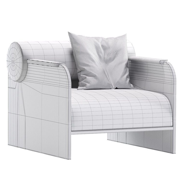 Crump and Kwash June Lounge Chair Indoor (151225) 3D model - Download ...