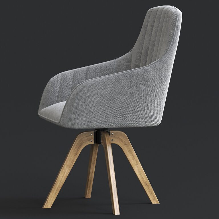 Modern Swivel Chair (153329) 3D model - Download 3D model Modern Swivel ...