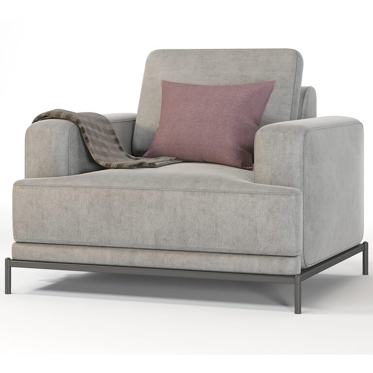 Modern sofa one-seater comfort (154393) 3D model - Download 3D model ...