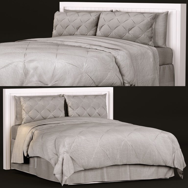 Bed bedding (154840) 3D model - Download 3D model Bed bedding (154840 ...