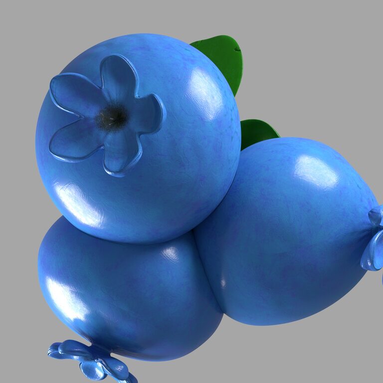 Blueberries (157296) 3D model - Download 3D model Blueberries (157296 ...