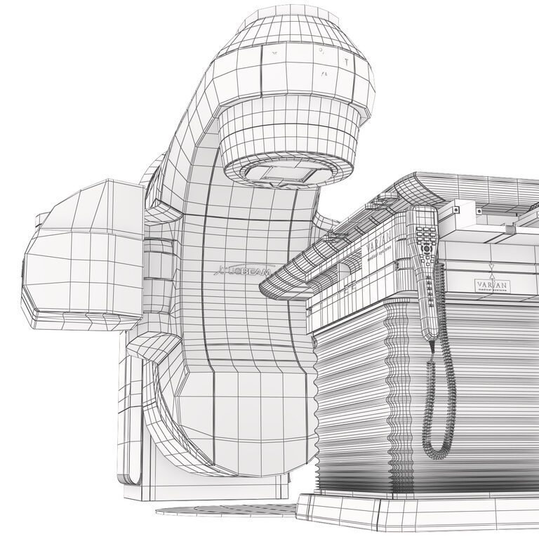Radiation therapy device Varian truebeam (157512) 3D model - Download ...