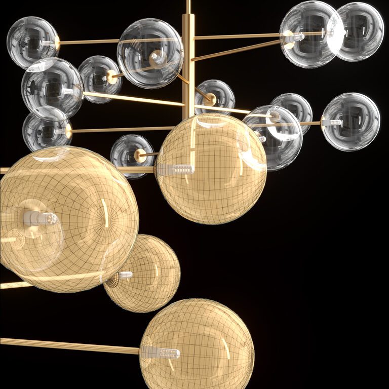 Crystal Lux MARZO chandelier (157655) 3D model - Download 3D model ...