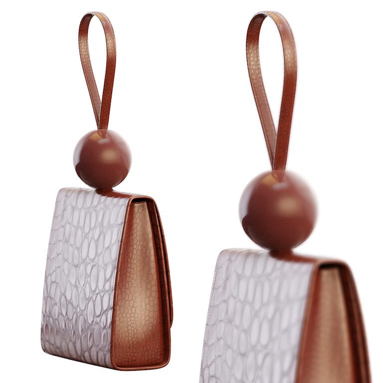 Ball croc-effect leather tote bag (158835) 3D model - Download 3D model ...