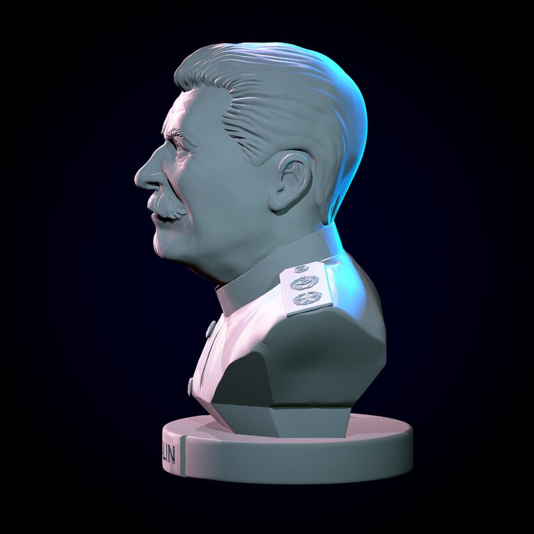 Bust of Joseph Stalin (159873) 3D model - Download 3D model Bust of ...