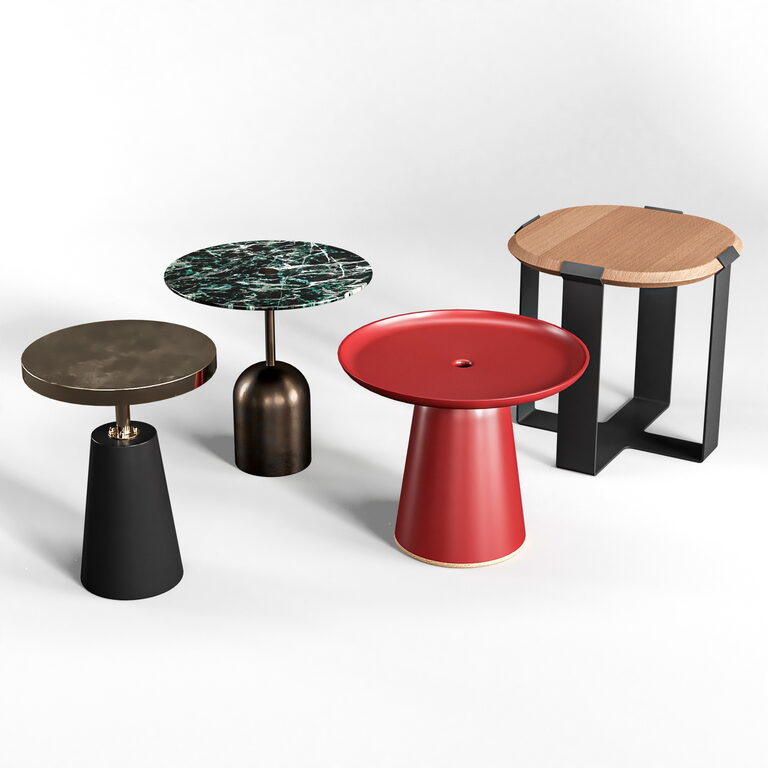 Side Tables Vol 07 (4 Models) (159919) 3D model - Download 3D model ...
