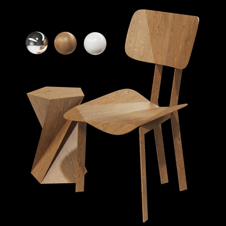 Takahashi origami chairs (167846) 3D model - Download 3D model ...