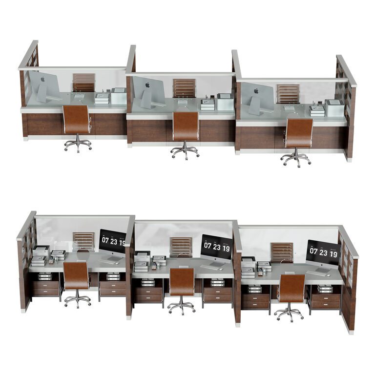 Bank Counter 05 (168206) 3D model - Download 3D model Bank Counter 05 ...