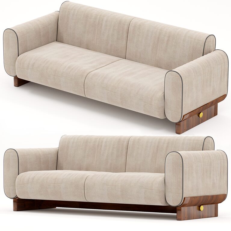 Lester sofa Mezzo (168230) 3D model - Download 3D model Lester sofa ...