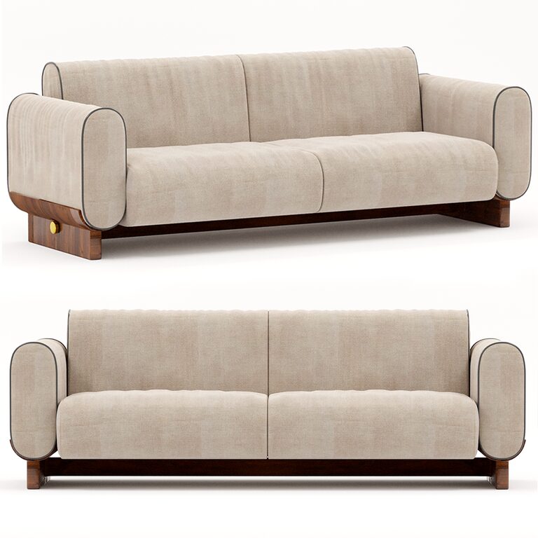 Lester sofa Mezzo (168230) 3D model - Download 3D model Lester sofa ...