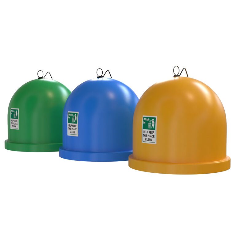 Garbage sorting containers colored Plastic (168362) 3D model - Download ...