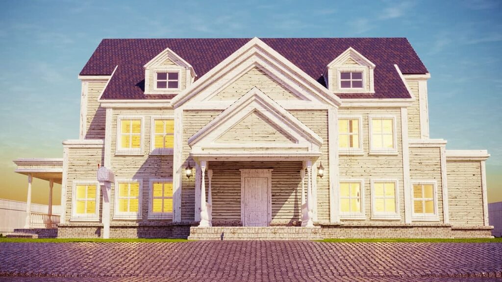 House textured for exterior visualisations (168429) 3D model - Download ...