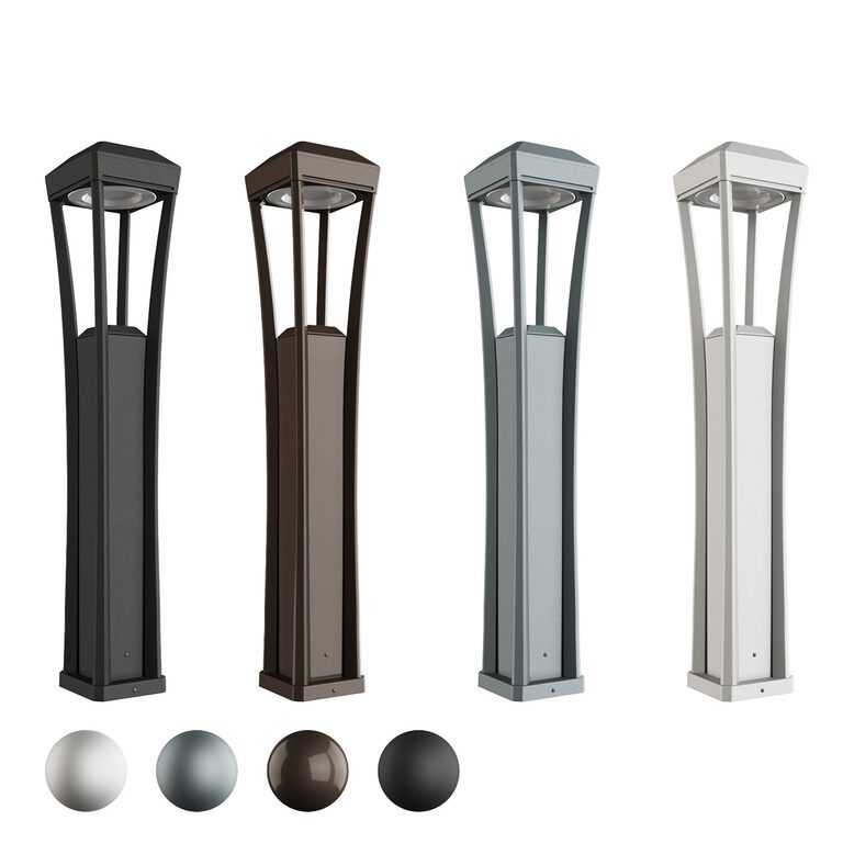 Ashbery Path Light Lantern bollard (168465) 3D model - Download 3D ...