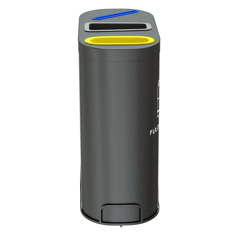 MALMO Office Waste Recycling Bin with 3 Containers (168497) 3D model ...