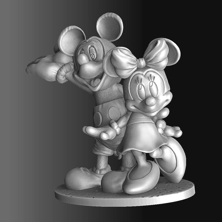 Mickey and Minnie mouse (168642) 3D model - Download 3D model Mickey ...