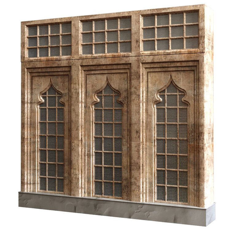 Old Turkish Window set 134 (168647) 3D model - Download 3D model Old ...