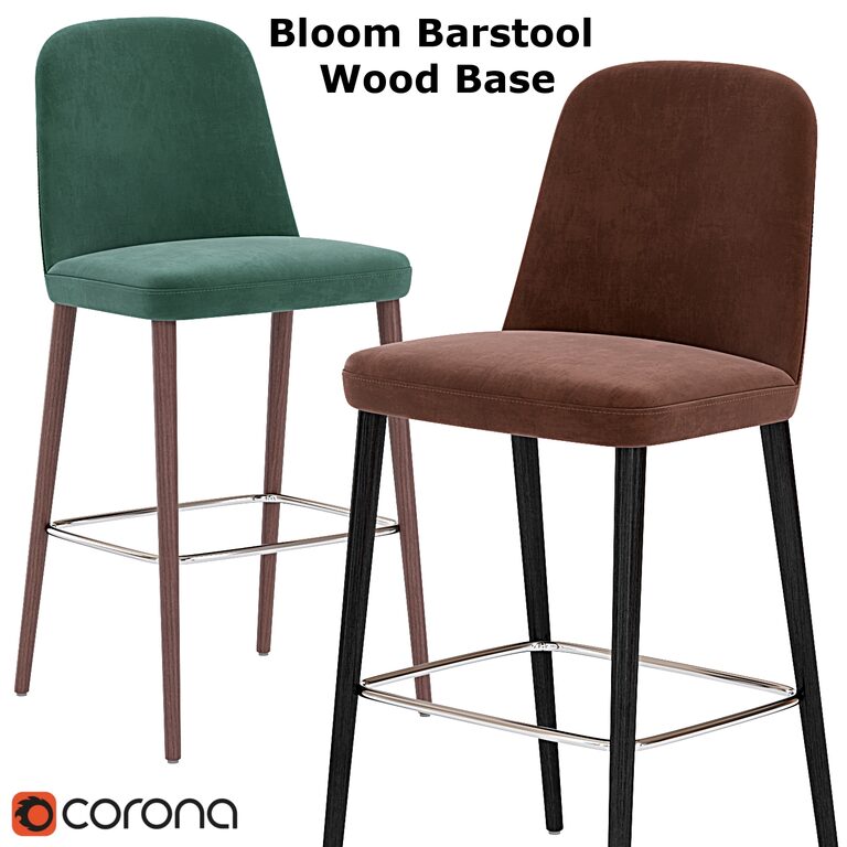 Bloom multicolor bar chair (170855) 3D model - Download 3D model Bloom ...