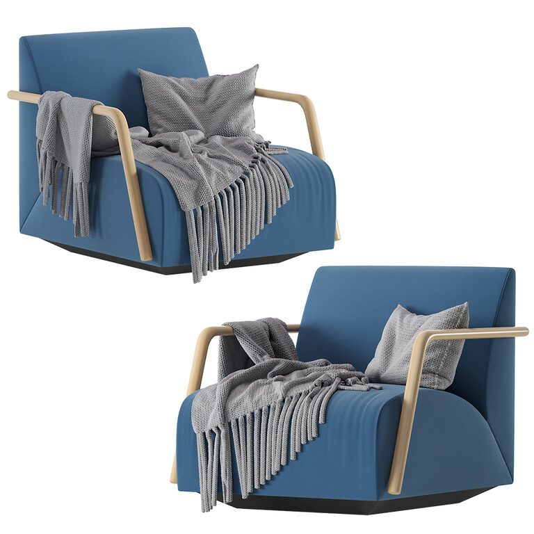 Andreu World MANFRED Armchair (170858) 3D model - Download 3D model ...