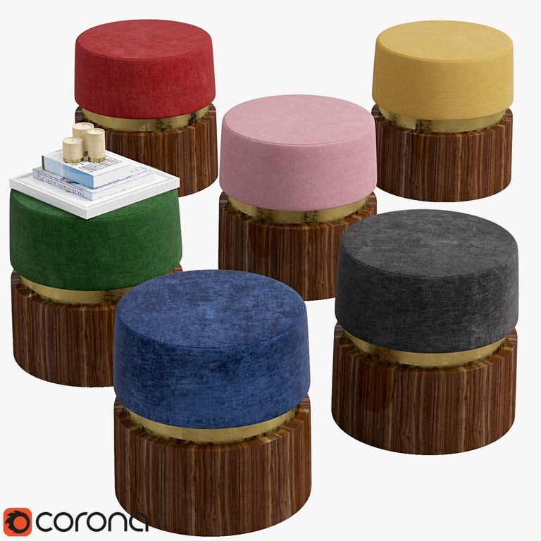 Lune Poufs (175187) 3D model - Download 3D model Lune Poufs (175187 ...