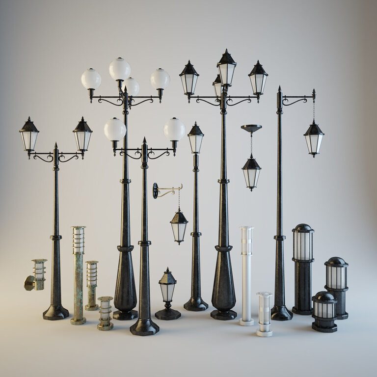 Street Lamps (17600) 3D model - Download 3D model Street Lamps (17600 ...