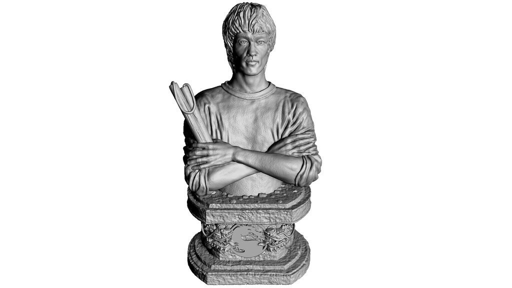 Bruce Lee Bust (176375) 3D model - Download 3D model Bruce Lee Bust ...