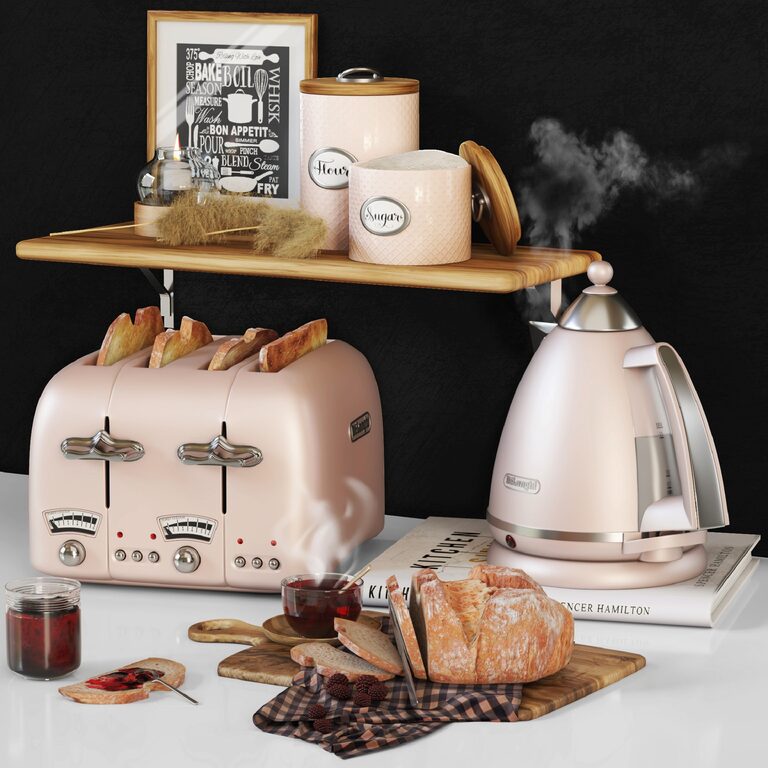 DeLonghi Appliances Kitchen Set (177459) 3D model - Download 3D model ...