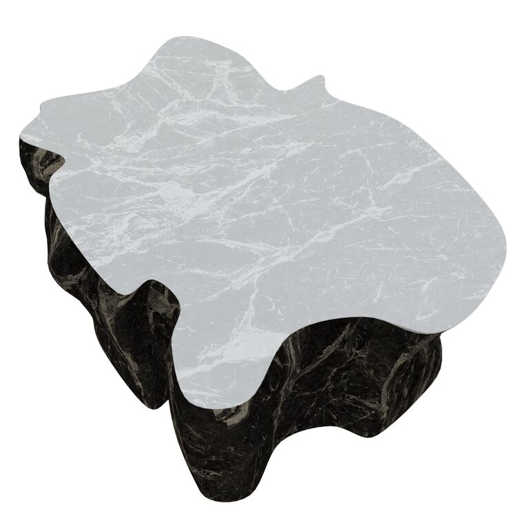 Stone coffee table (178686) 3D model - Download 3D model Stone coffee ...