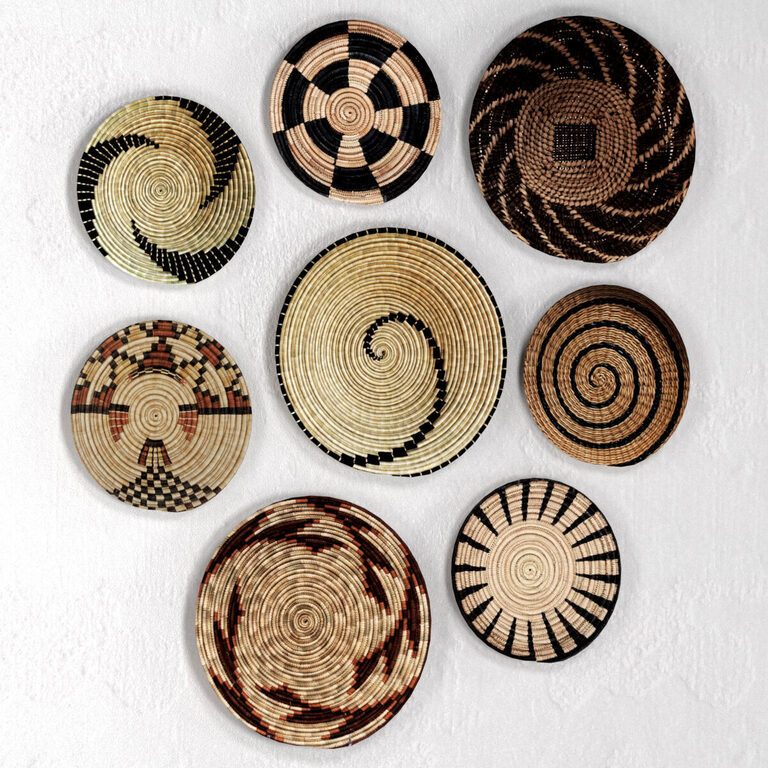 Wicker African Wall Baskets (18020) 3D model - Download 3D model Wicker ...