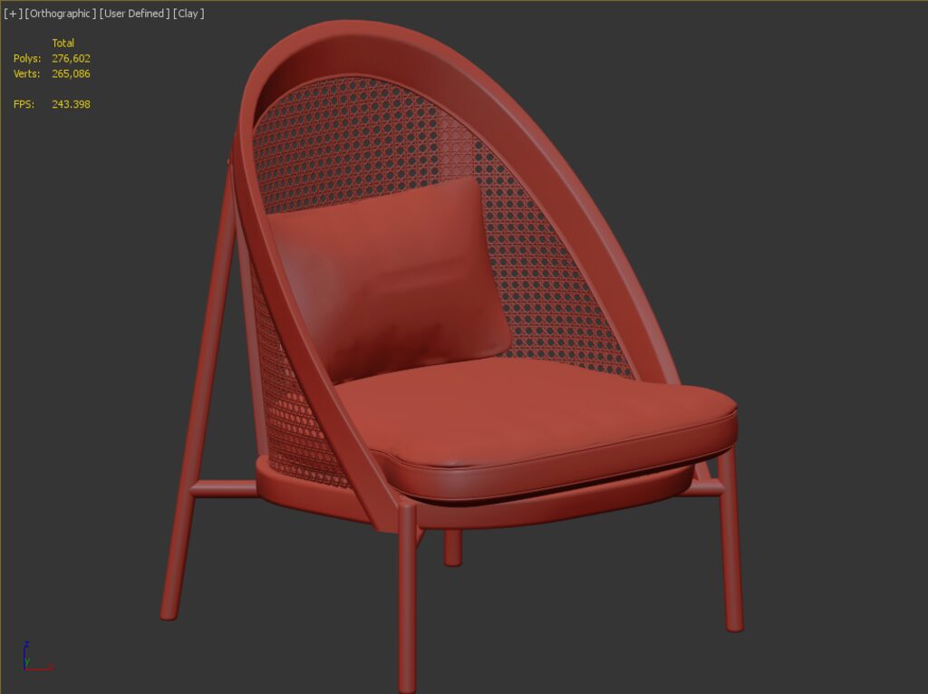 Chair LOÏE By Wiener GTV Design (181033) 3D model - Download 3D model ...