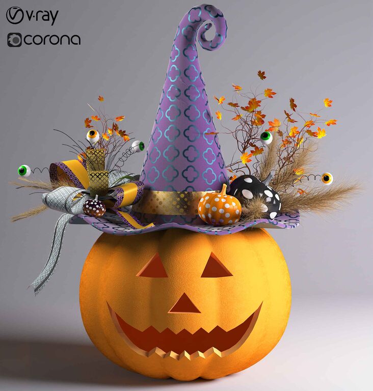Halloween pumpkin (181589) 3D model - Download 3D model Halloween ...