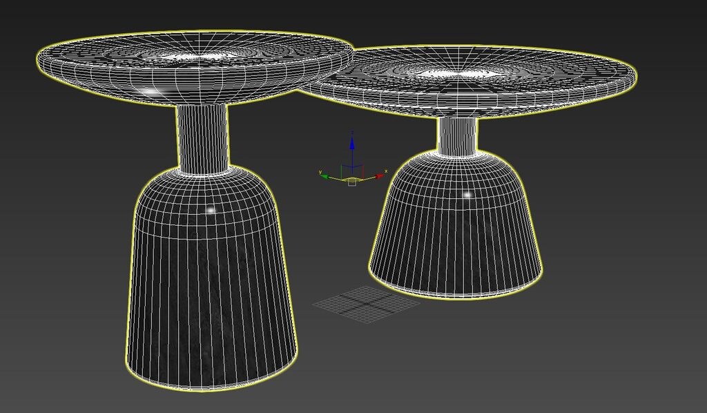 Macbeth Hemlock Black Wood Side Table by CB2 (181895) 3D model ...