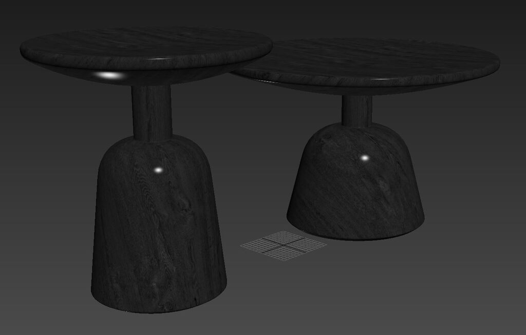 Macbeth Hemlock Black Wood Side Table by CB2 (181895) 3D model ...