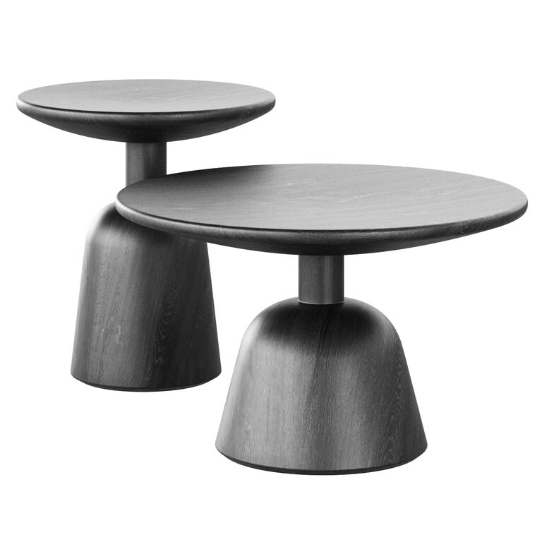 Macbeth Hemlock Black Wood Side Table by CB2 (181895) 3D model ...