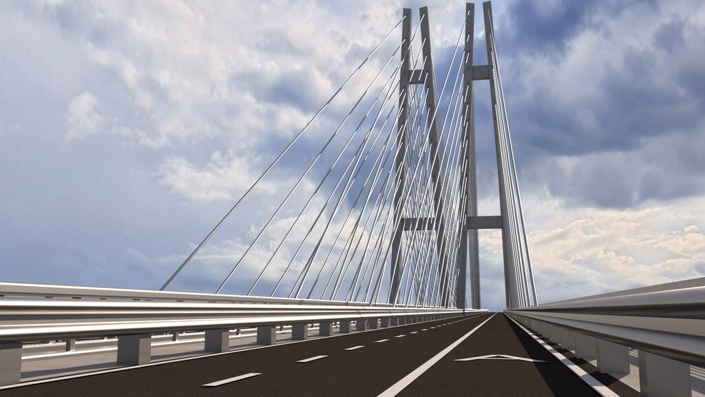 Cable Bridge (182289) 3D model - Download 3D model Cable Bridge (182289 ...