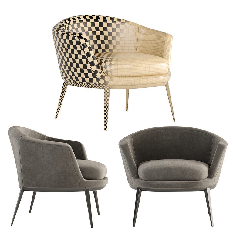 Caratos maxalto armchair (182432) 3D model - Download 3D model Caratos ...