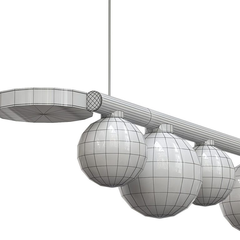 Chandelier Destiny Long (182527) 3D model - Download 3D model ...