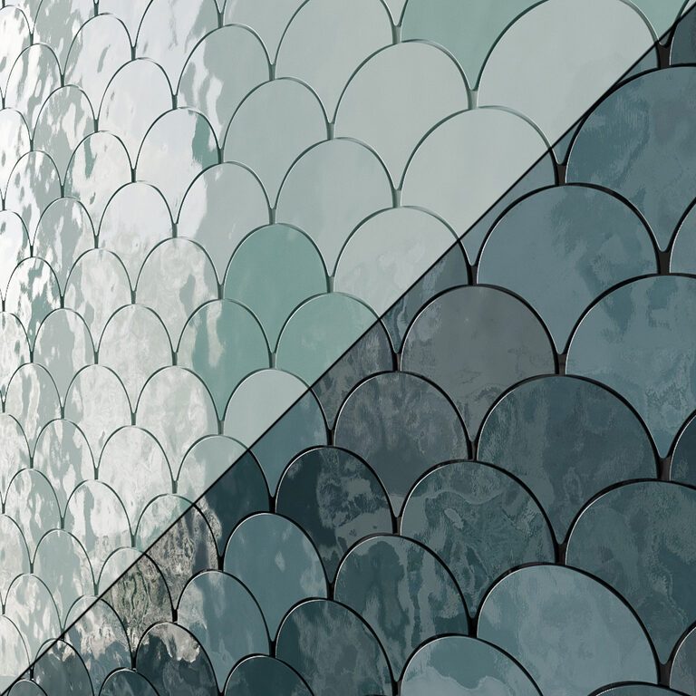 Bondi Fan Facing tiles 7 colors (182556) 3D model - Download 3D model ...