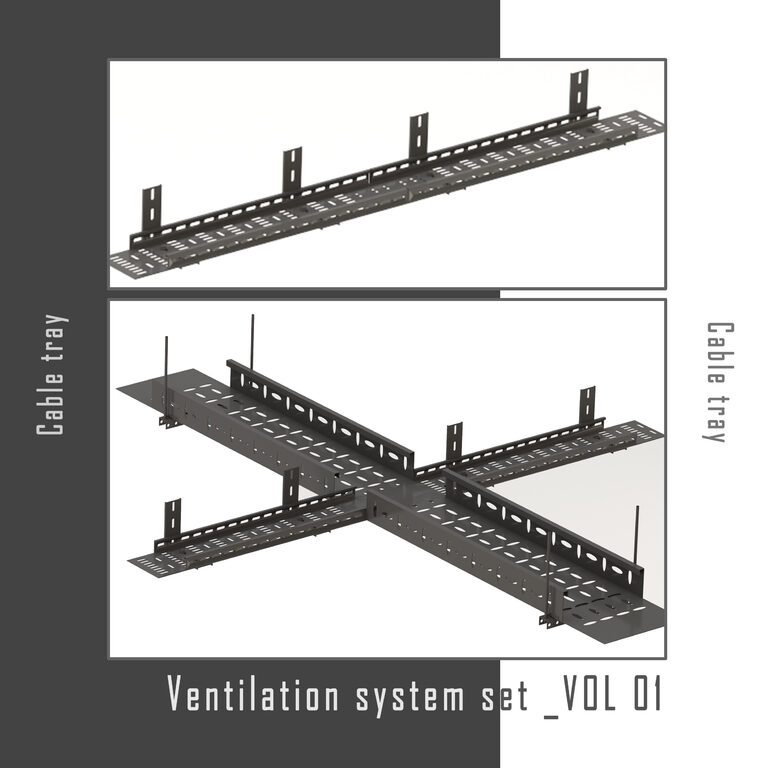 Ventilation system set VOL 01 (192896) 3D model - Download 3D model ...