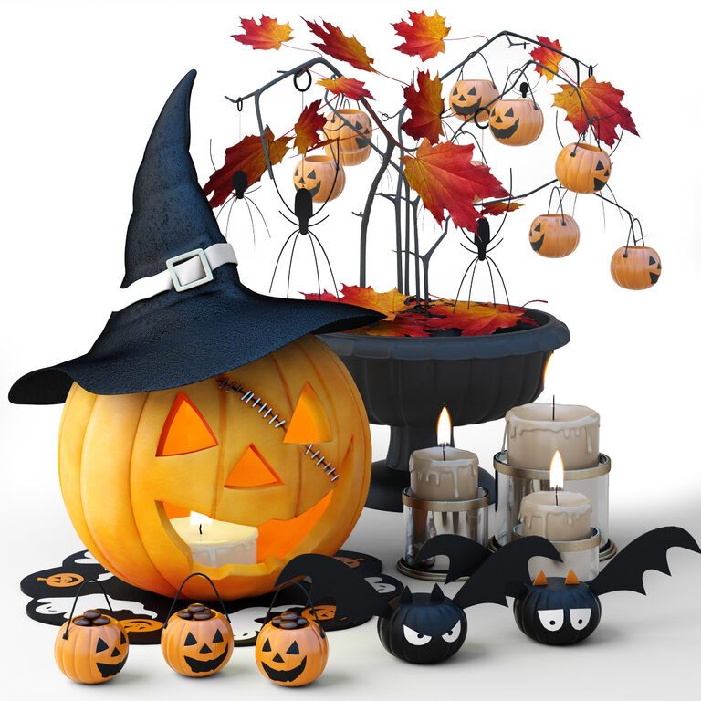 Decorative set (Halloween) (194051) 3D model - Download 3D model ...