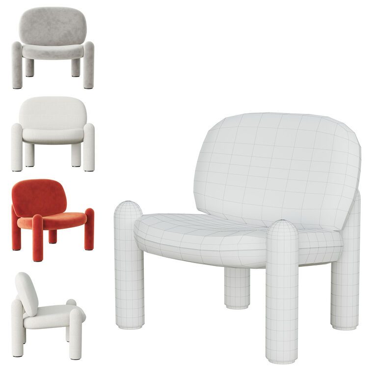 Driade Tottori chair (197509) 3D model - Download 3D model Driade ...