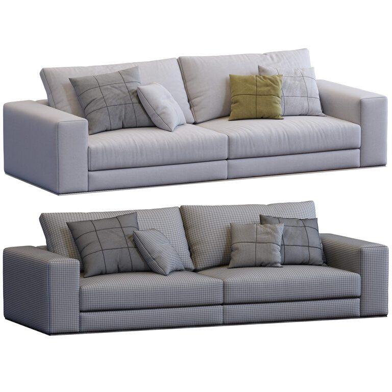 Hamilton Sofa (198624) 3D model - Download 3D model Hamilton Sofa ...